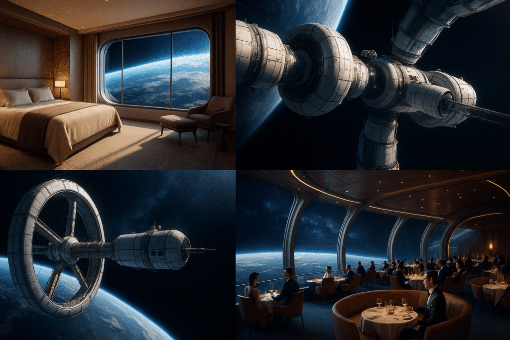 Orbital Assembly’s Space Hotels – Voyager & Pioneer